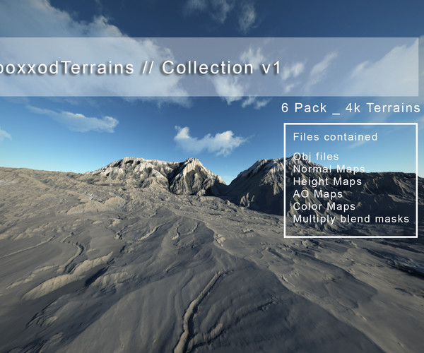 ArtStation - Terrains 4k Pack V_01 | Resources