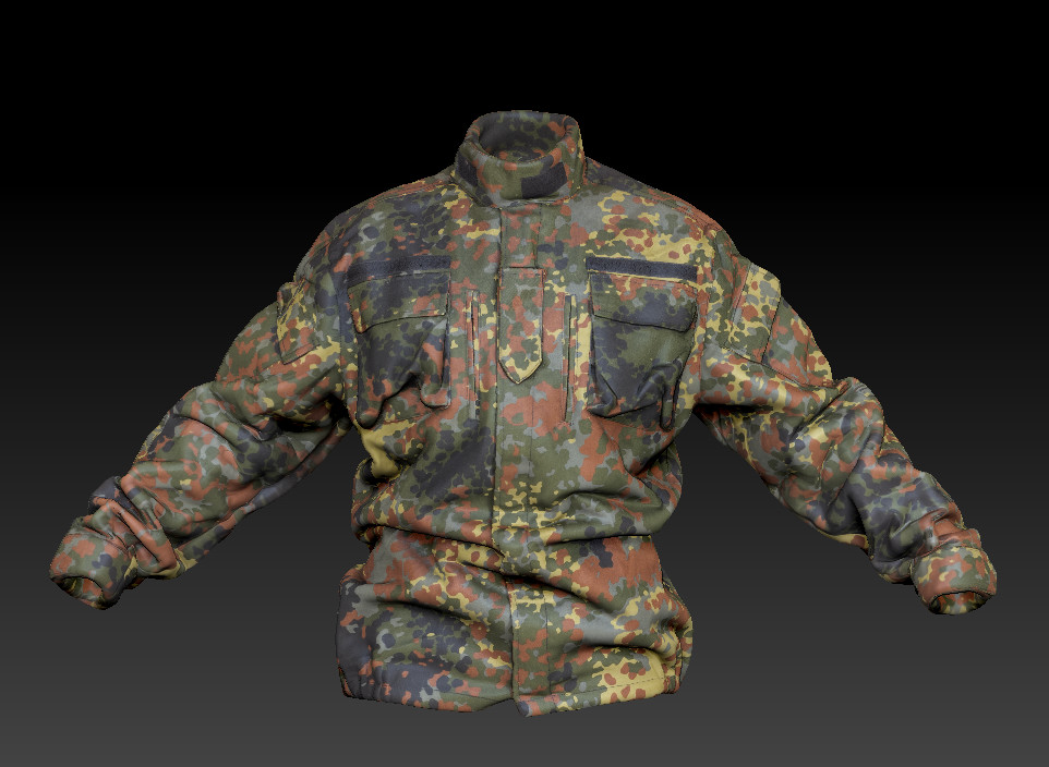 ArtStation - Military jacket of Bundeswehr Uniform with PBR textures 25 ...