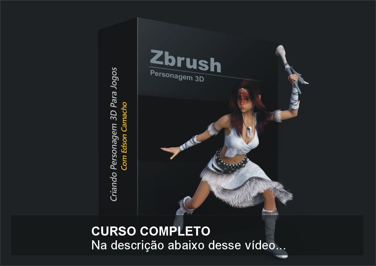 Edson Camacho - Zbrush, Como Criar Personagens 3D Profissionais Para Jogos