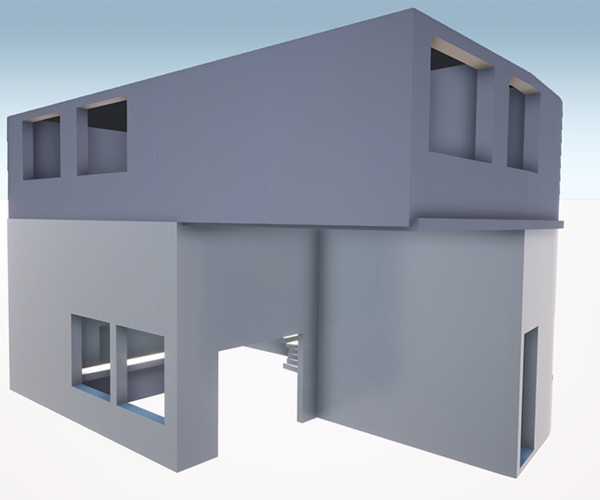 ArtStation - Round-Corner Building | Resources