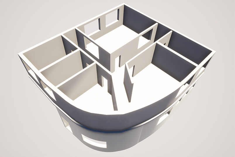 ArtStation - Round-Corner Building | Resources