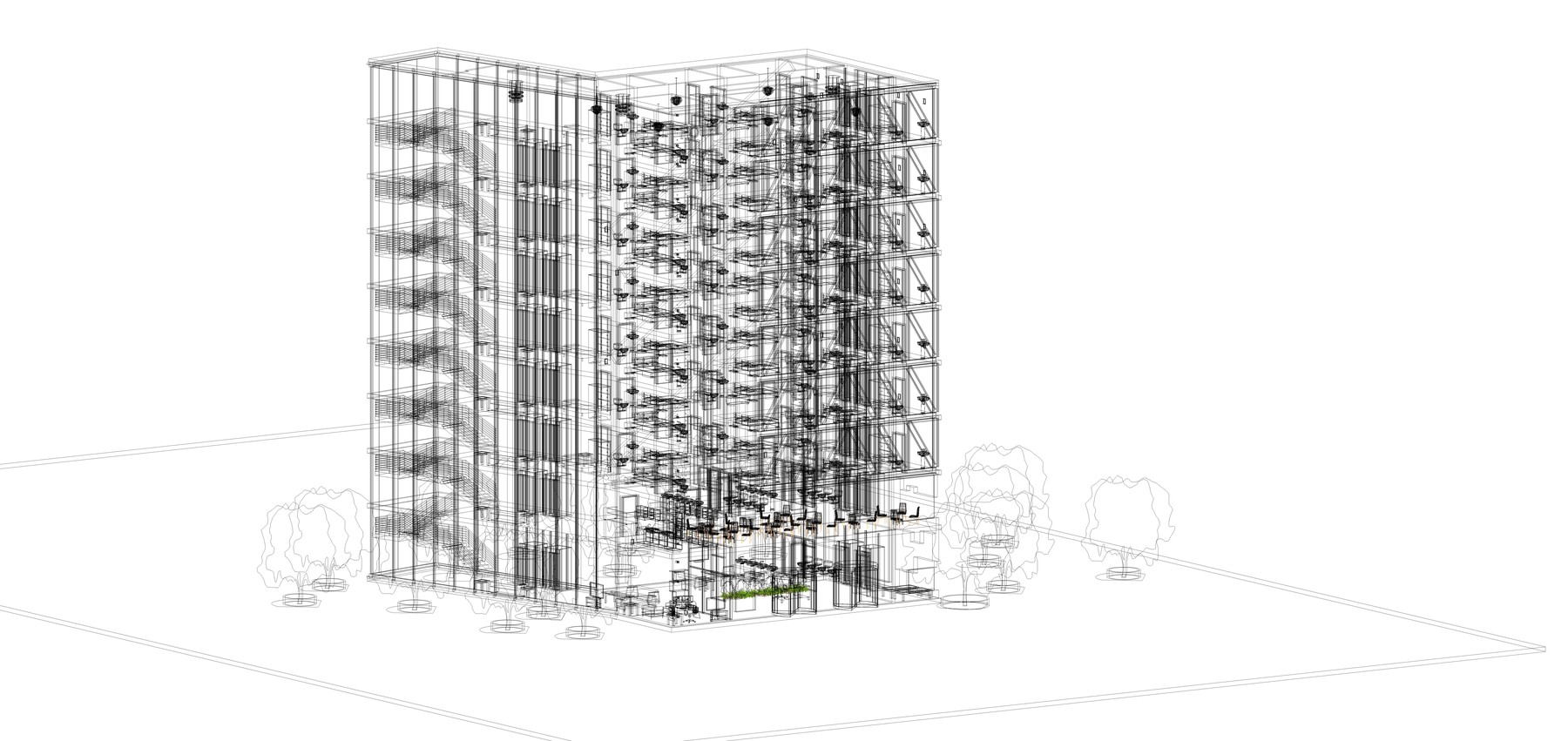 ArtStation - 3D model Revit 2 Stars Hotel 2018 | Resources