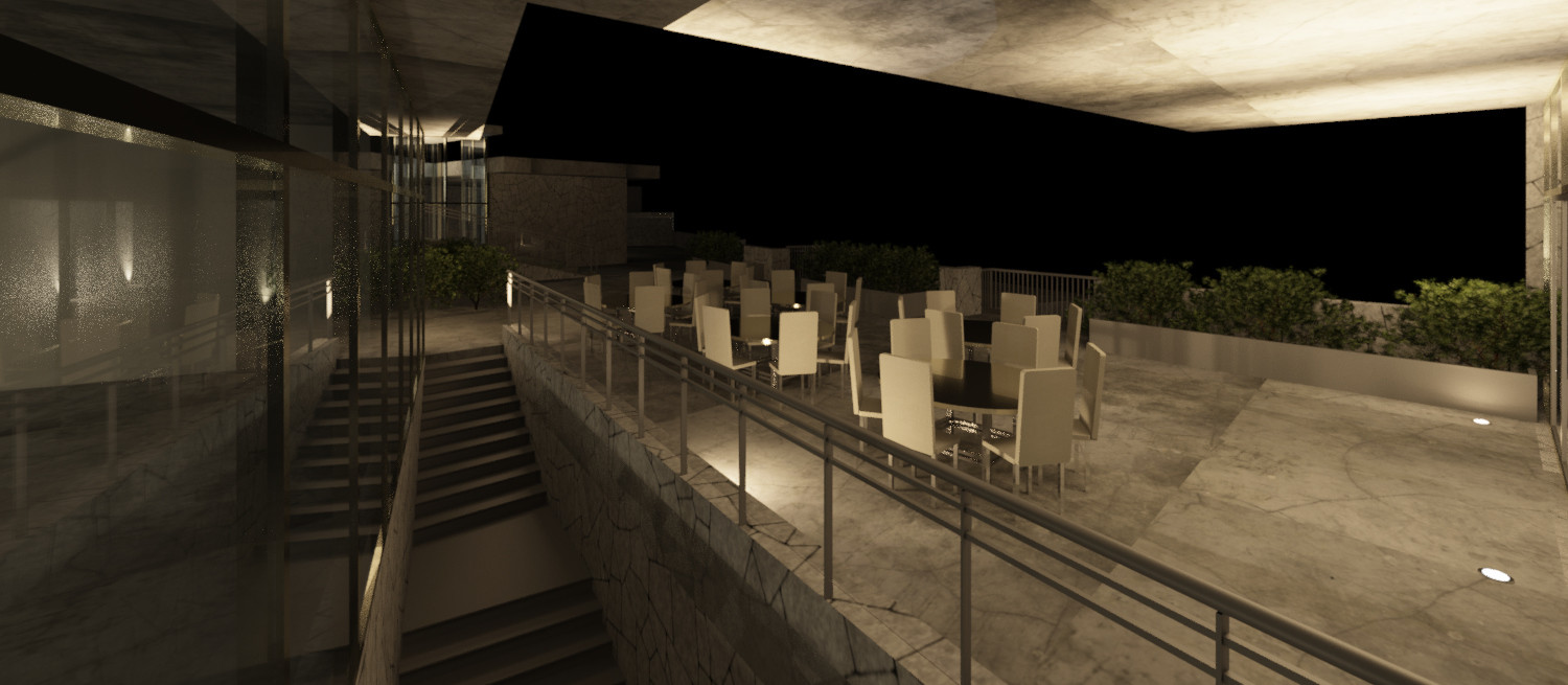 ArtStation - 3D Revit renovated mixed use building as restaurant 2016 ...