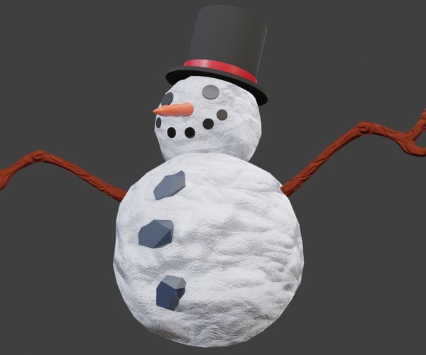 ArtStation - Snowman - Boneco de Neve | Resources