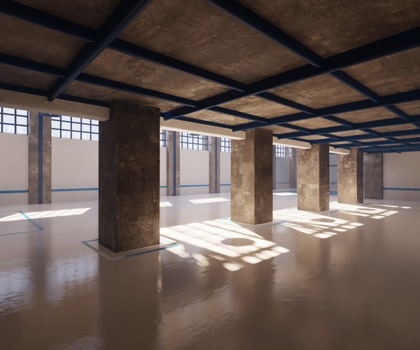 ArtStation - SHC Renovated Factory hall | Game Assets