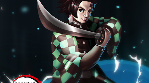 ArtStation - Tanjiro animated | Artworks