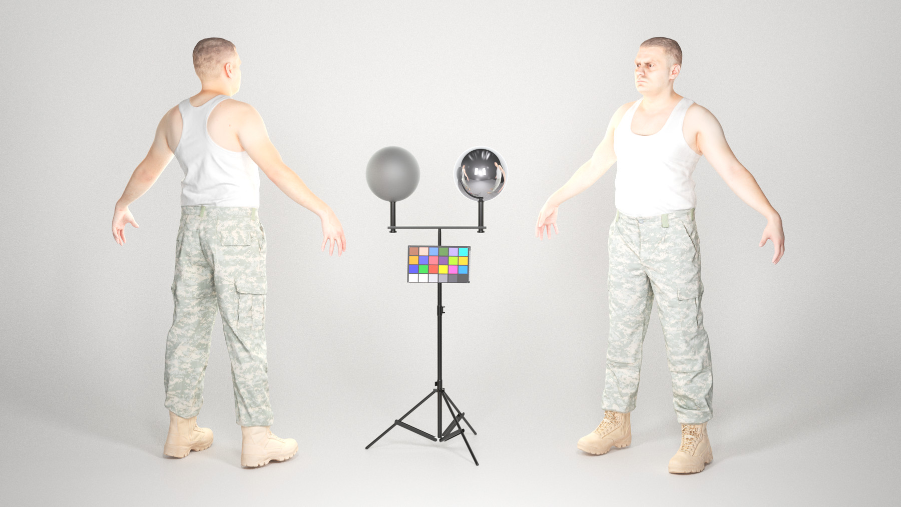 ArtStation - Fully equipped game ready American soldier with props 30 ...