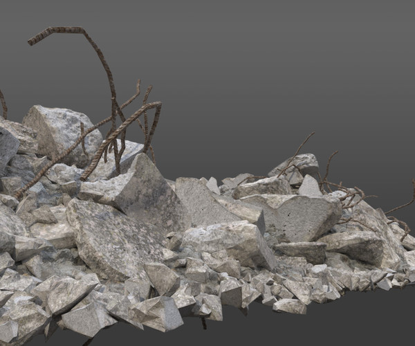 ArtStation - Demolition Elements - Concrete Pile | Resources
