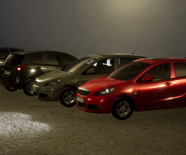 ArtStation - Hatchback Car | Game Assets