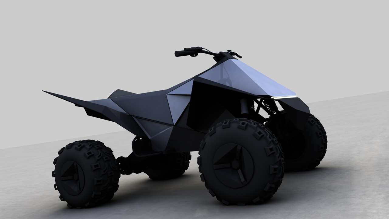 ArtStation - Tesla Cyberquad 2019 | Resources