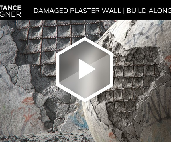 ArtStation - Damaged Plaster Wall | Substance Designer Tutorial | Tutorials
