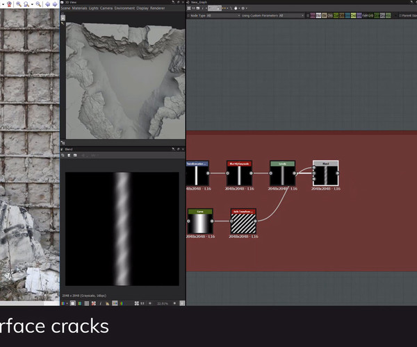 ArtStation - Damaged Plaster Wall | Substance Designer Tutorial | Tutorials