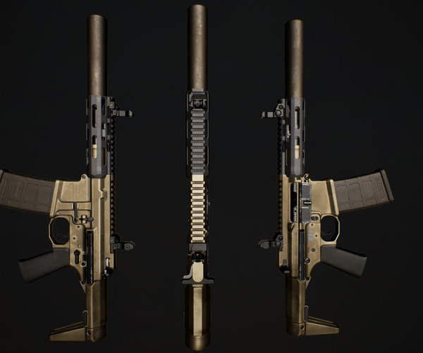 ArtStation - AAC Honey Badger PDW | Game Assets