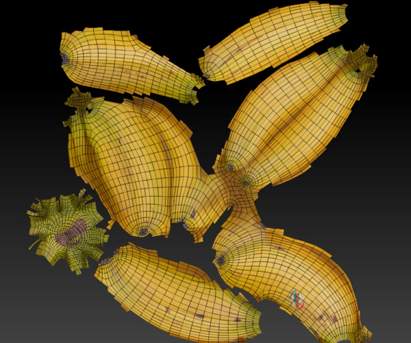 ArtStation - Bunch of bananas 32 | Game Assets