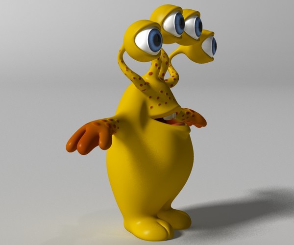 ArtStation - Cartoon Yellow Monster Rigged | Resources