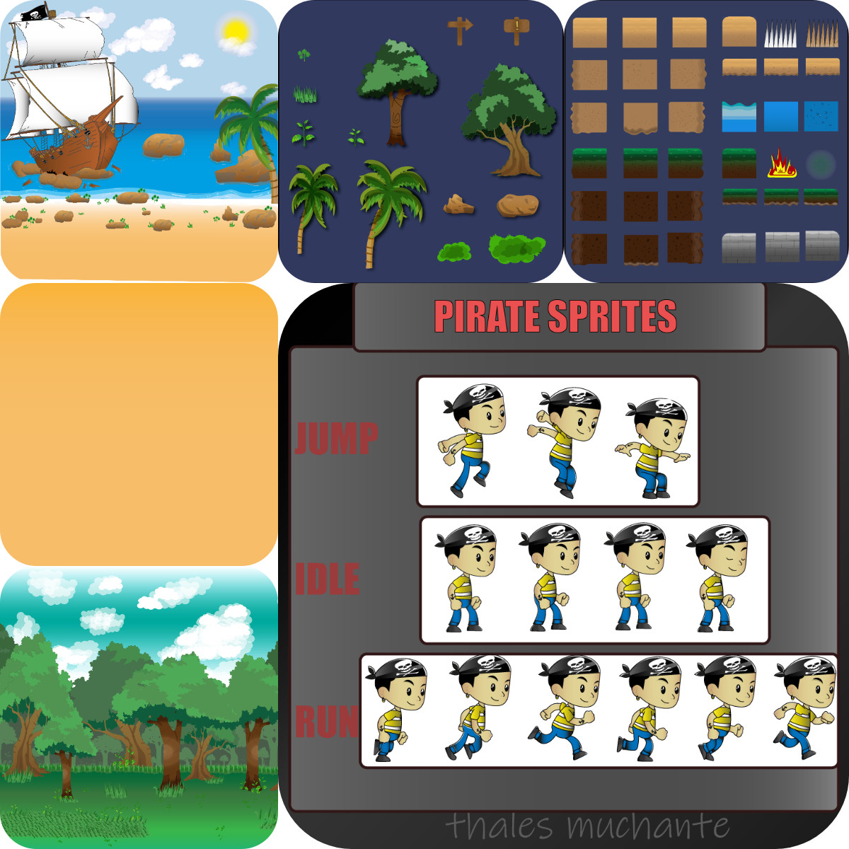 ArtStation - 2d Game Creation Pack | Game Assets