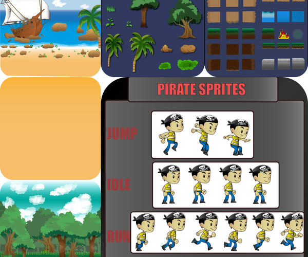 ArtStation - 2d Game Creation Pack | Game Assets