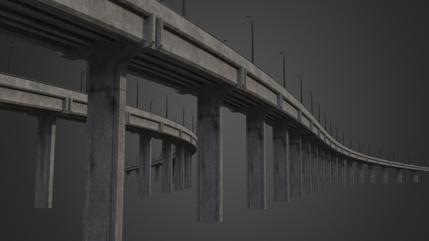 ArtStation - Bridge Overpass 3D Element | Resources