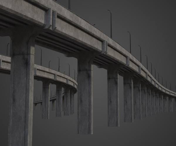 ArtStation - Bridge Overpass 3D Element | Resources
