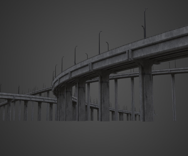 ArtStation - Bridge Overpass 3D Element | Resources