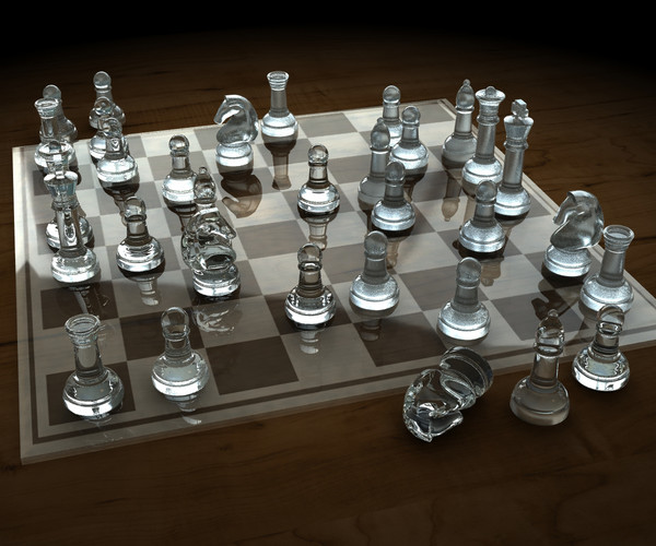 ArtStation - Glass Chess Set | Resources