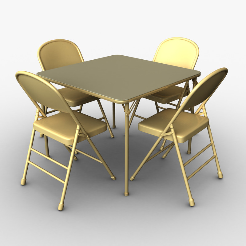 ArtStation - Maya Table and Chairs | Game Assets