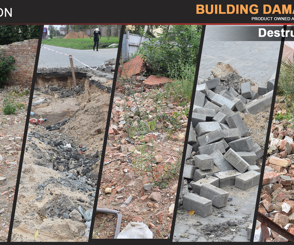 ArtStation - Photo Pack - Building Damage - Vol.3 | Resources