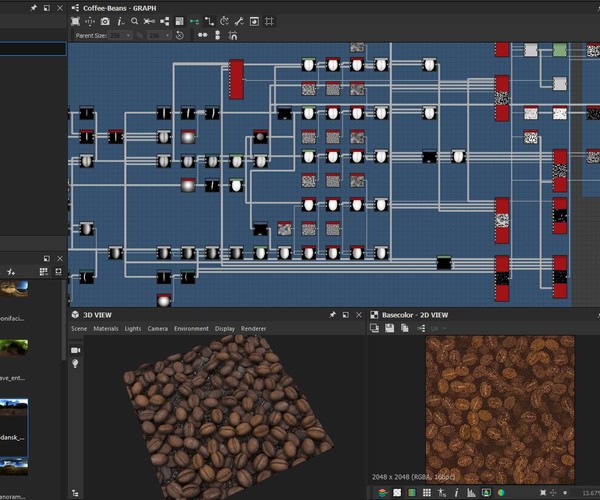ArtStation - Coffee Bean Material |Substance Designer Graph and ...