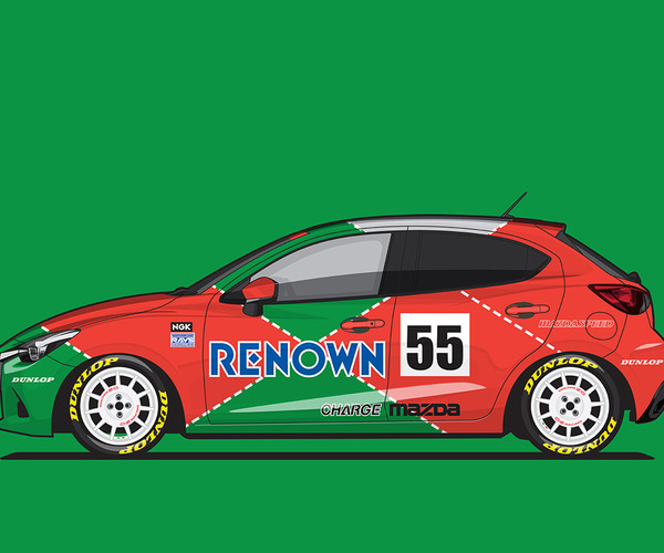 ArtStation - MAZDA 2 RENOWN/Digital File Vector | Artworks