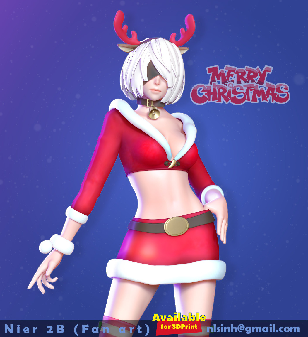 ArtStation - Nier 2B - Merry Xmas | Resources