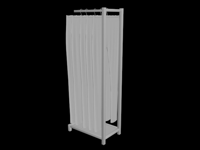 ArtStation - folded hanging jeans pants trousers rack 3D model 3D model ...