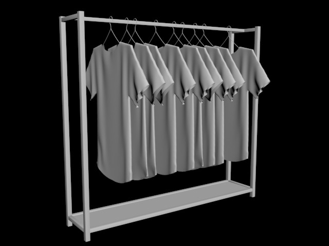 ArtStation - unisex woman women man men tshirt shirt rack folded ...