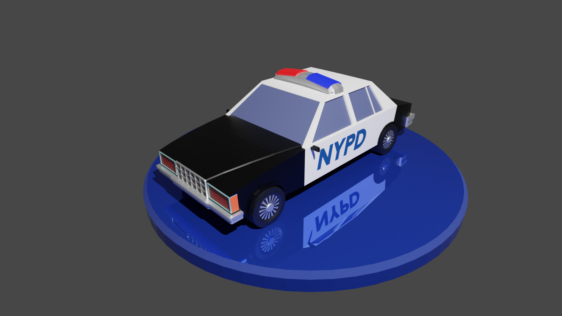 ArtStation - Low poly Police car | Resources