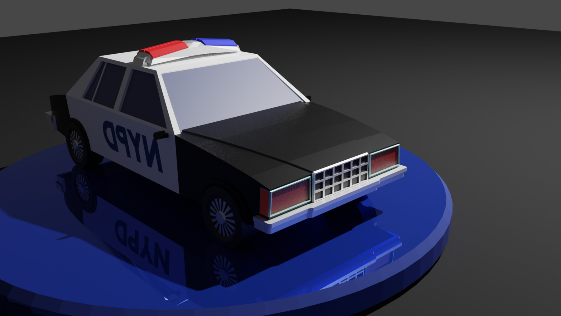 ArtStation - Low poly Police car | Resources