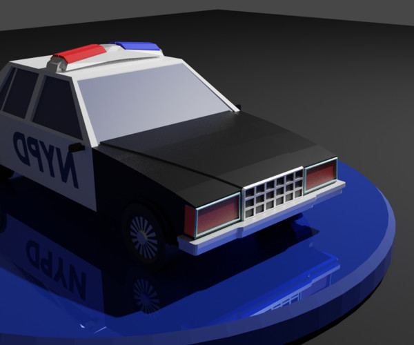 ArtStation - Low poly Police car | Resources