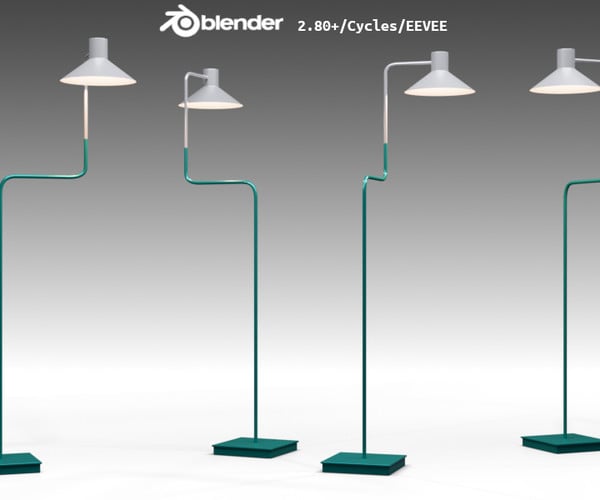 ArtStation - Floor lamp - Blender model | Resources