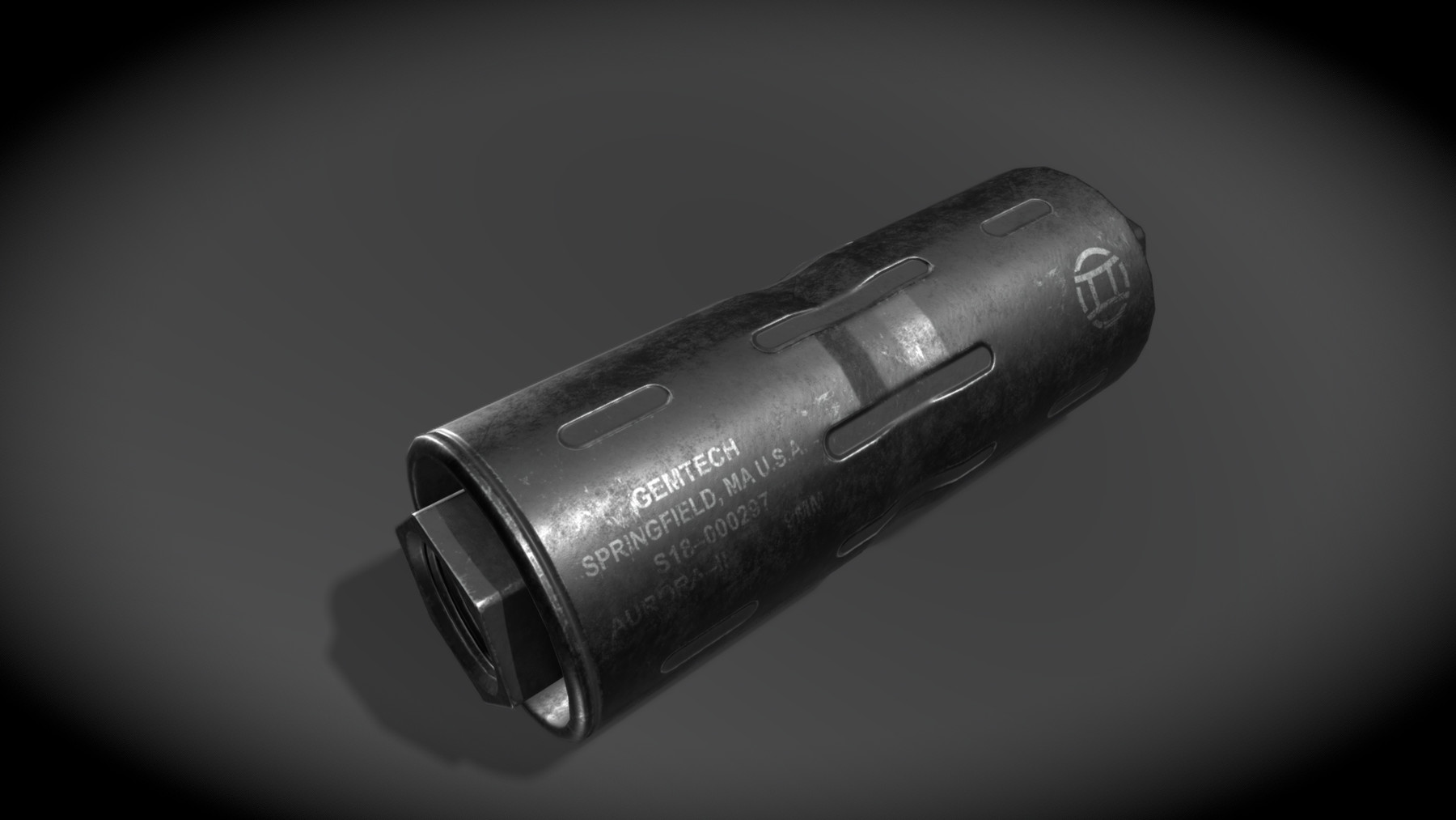 ArtStation - Gemtech Aurora II Suppressor | Game Assets