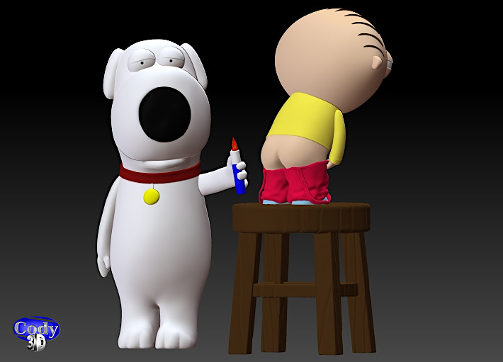 ArtStation - Family Guy (Griffin) Model Printing Miniature Assembly ...