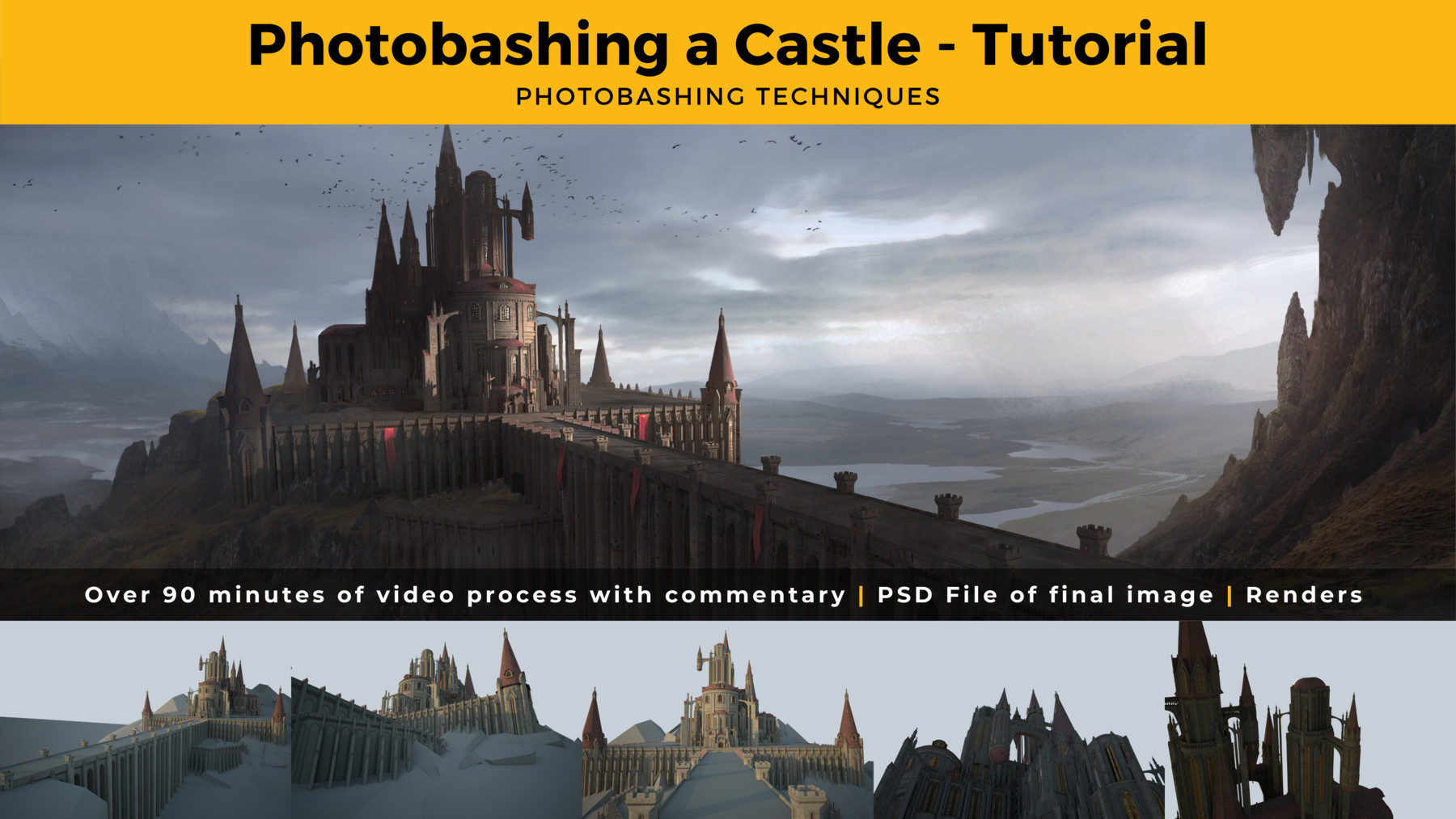 ArtStation - Castle Concept - Photobashing Techniques | Game Assets