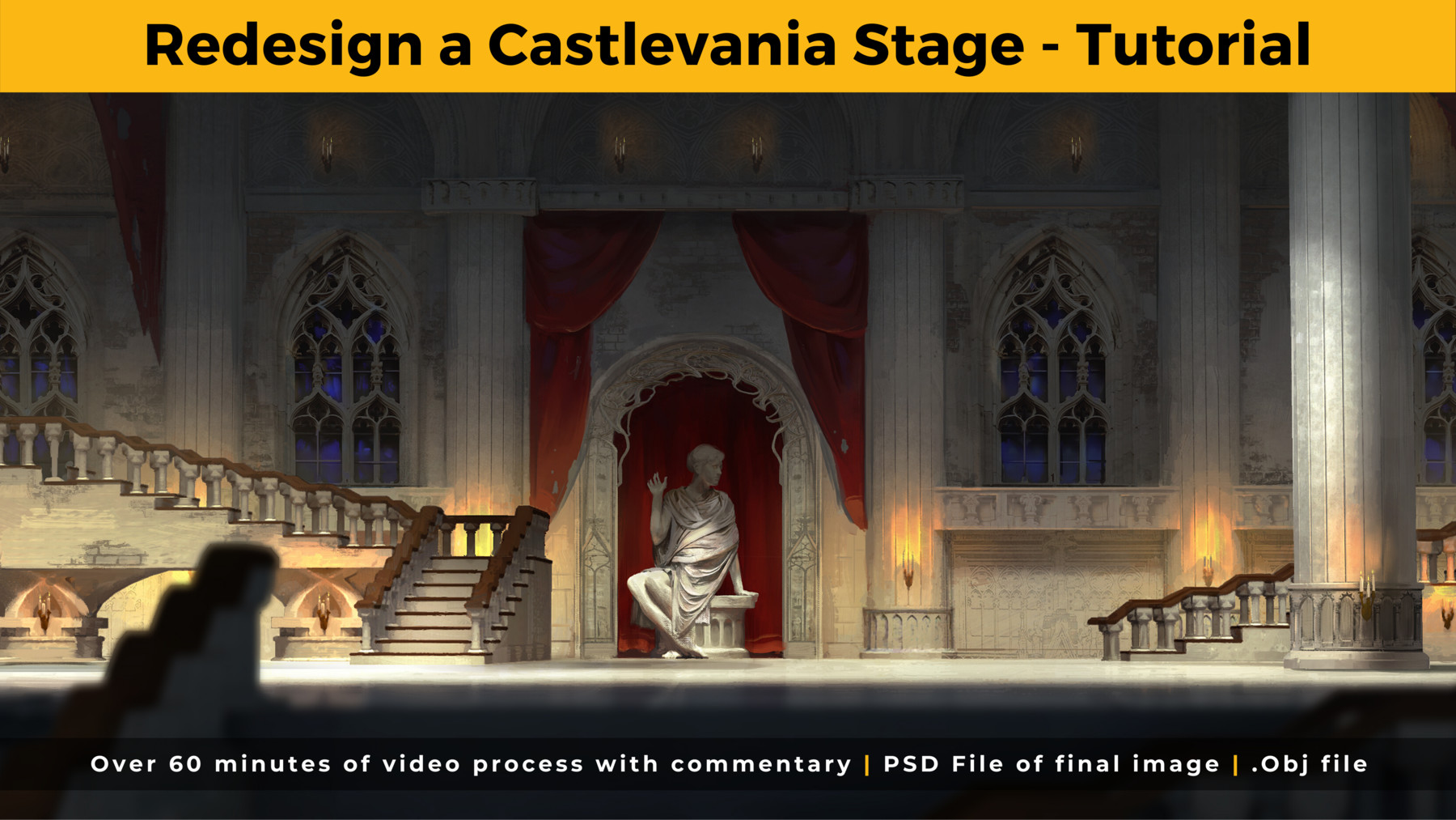 ArtStation - Concept Illustration - Redesigning a Castlevania Stage ...
