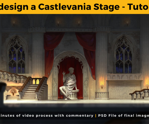 ArtStation - Concept Illustration - Redesigning a Castlevania Stage ...