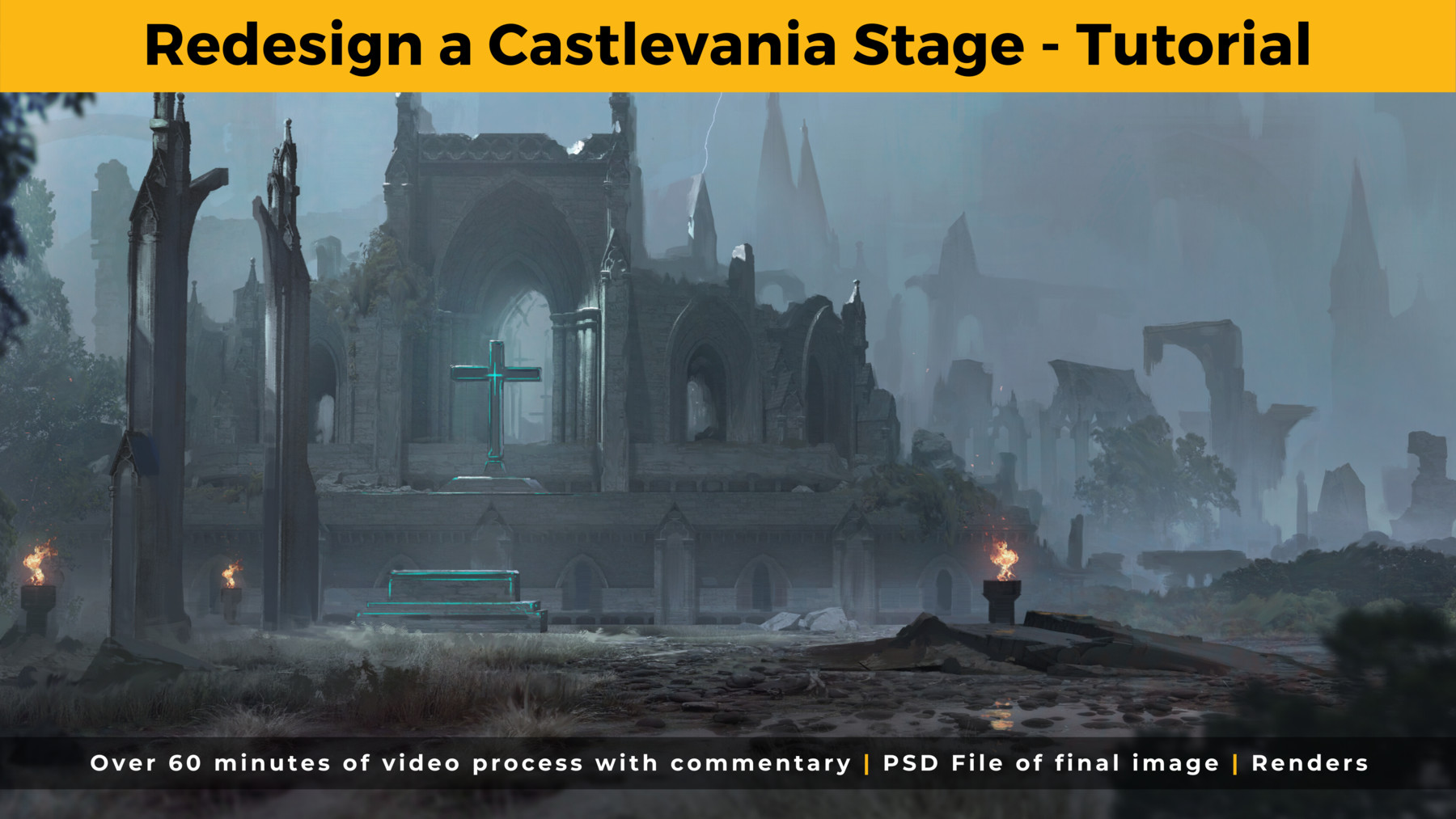 ArtStation - Concept Illustration - Redesign of a Castlevania Stage ...
