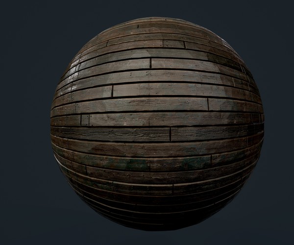 ArtStation - Wood Floor Old Decay Seamless PBR Texture | Game Assets