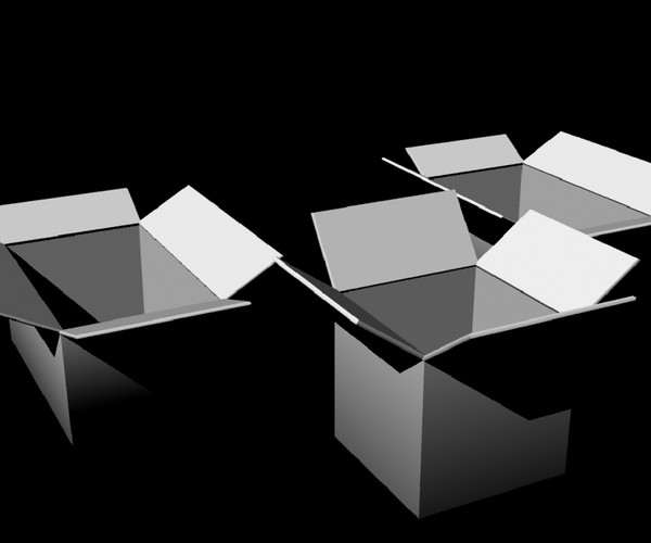 ArtStation - Cardboard Boxes untextured | Resources