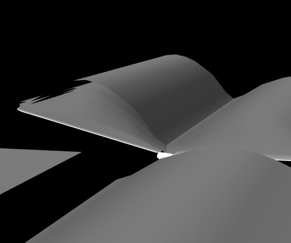 ArtStation - Open Book Paper Pieces untextured | Resources