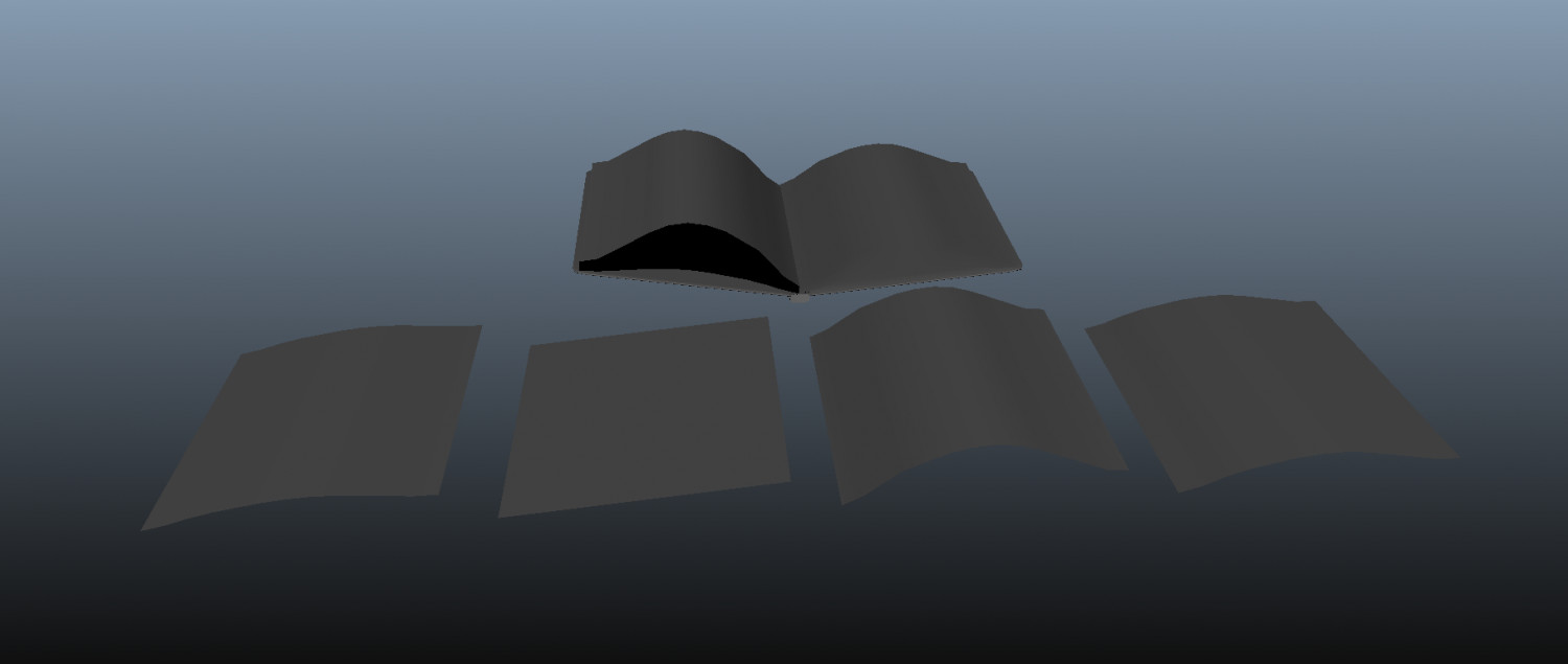 ArtStation - Open Book Paper Pieces untextured | Resources