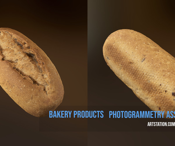 ArtStation - Bakery products pack - photogrammetry 3D assets vol. 02 ...