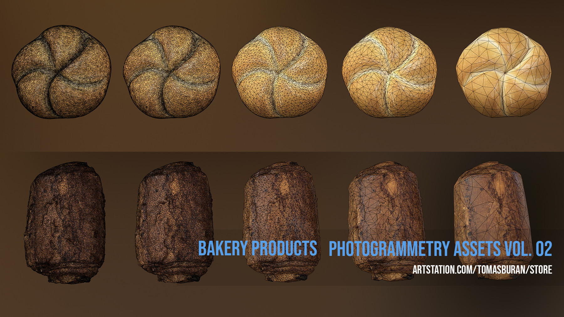 ArtStation - Bakery products pack - photogrammetry 3D assets vol. 02 ...