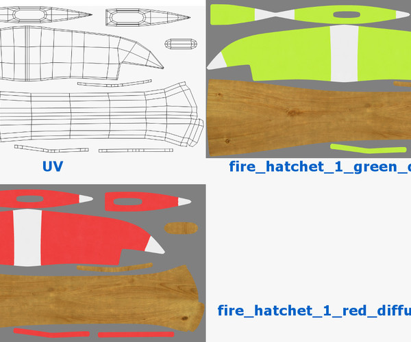 ArtStation - Fire Hatchet 1 Textured | Resources