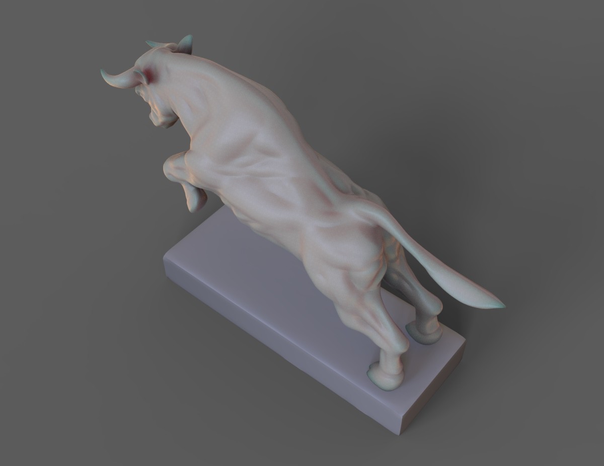 ArtStation - Angry bull 3D print model | Resources